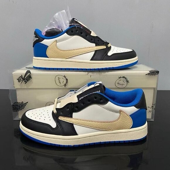 Nike | Shoes | Jordan Retro X Fragment Design X Travis Scott Low Blue ...